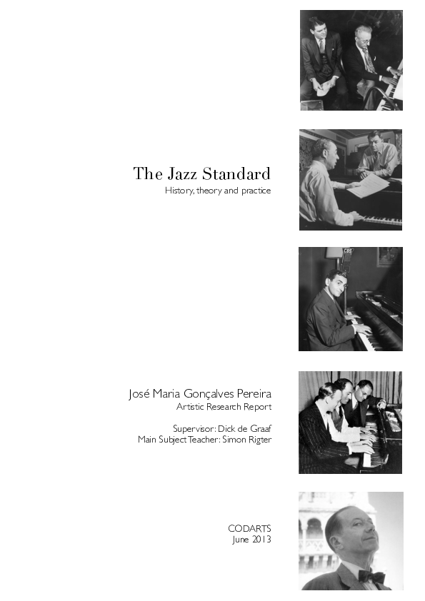 (PDF) The Jazz Standard: History, theory and practice (2013 Codarts ...