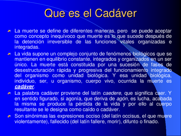 (PDF) Que es el Cadáver