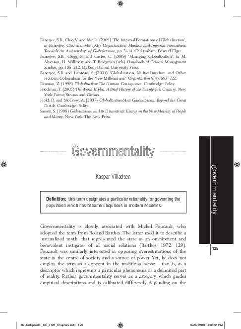 (PDF) Governmentality