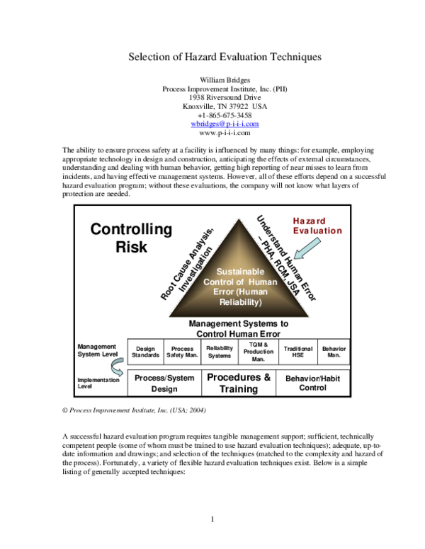 pdf-selection-of-hazard-evaluation-techniques-m-rio-jos-macedo