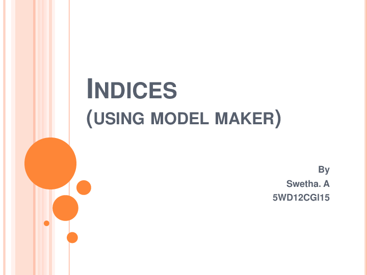(PPT) FEW Indicies (NDVI...etc) in ERDAS software using model maker