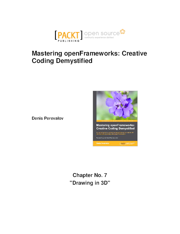 (PDF) Mastering openFrameworks - Chapter 7, Drawing in 3D