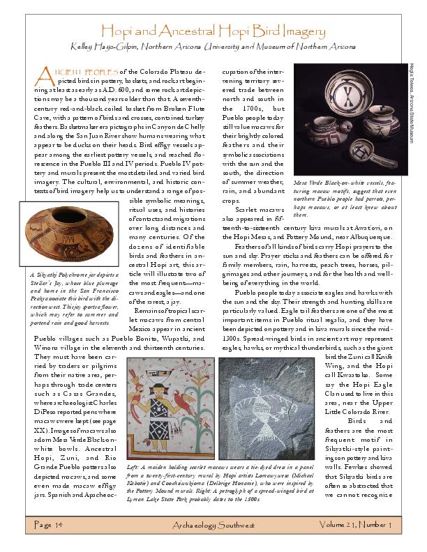 (PDF) Hopi and Ancestral Hopi Bird Imagery