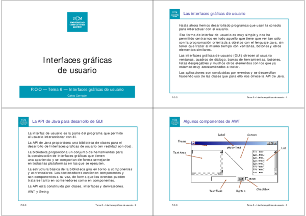 (PDF) Interfaces gráficas de usuario 6 — Interfaces gráficas de usuario