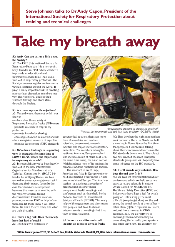 (PDF) Interview with Dr Andy Capon