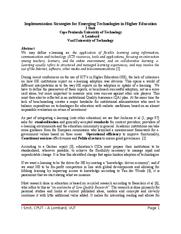 (DOC) e-Learning adoption Strategies