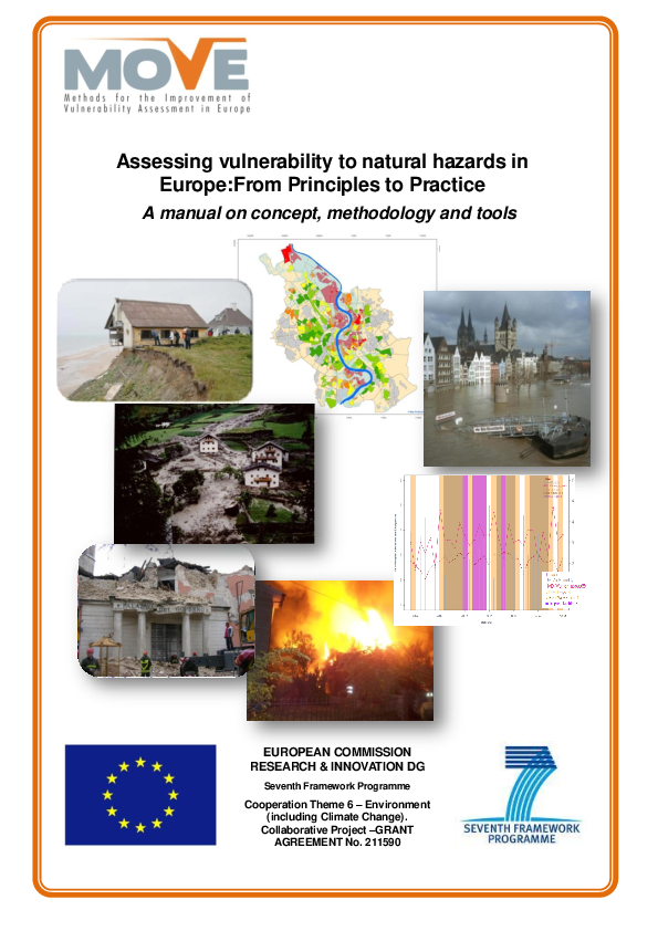 (PDF) Assessing vulnerability to natural hazards in Europe: From Principles to Practice