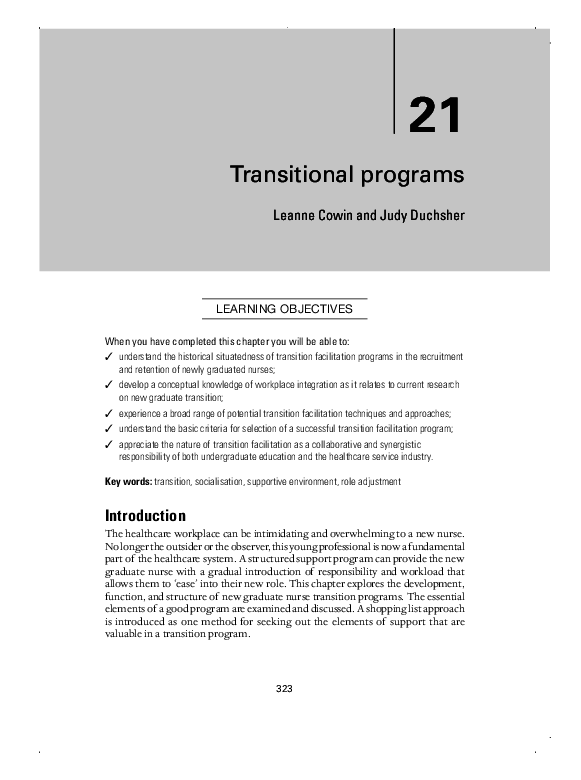 (PDF) Transitional programs