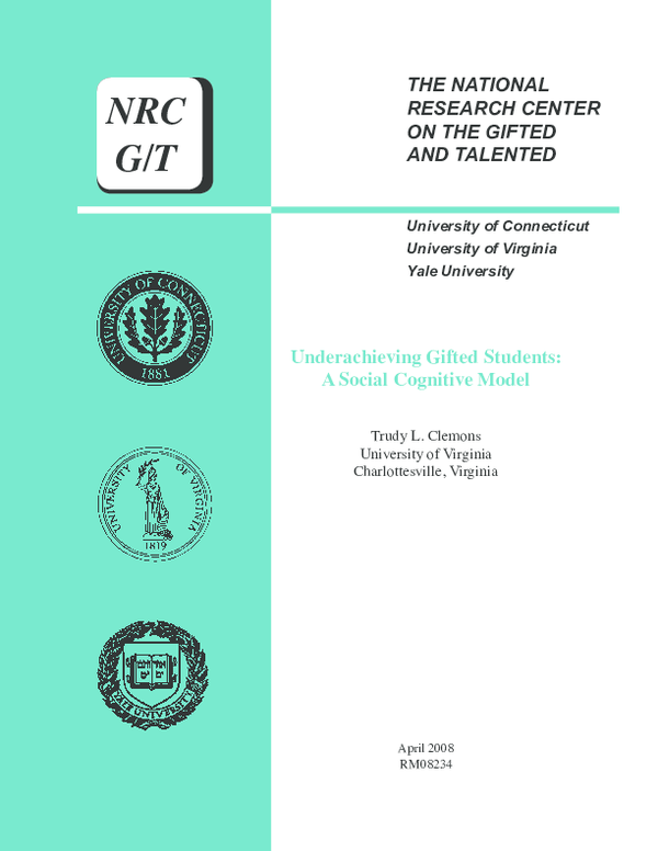 (PDF) THE NATIONAL RESEARCH CENTER ON THE GIFTED AND TALENTED ...