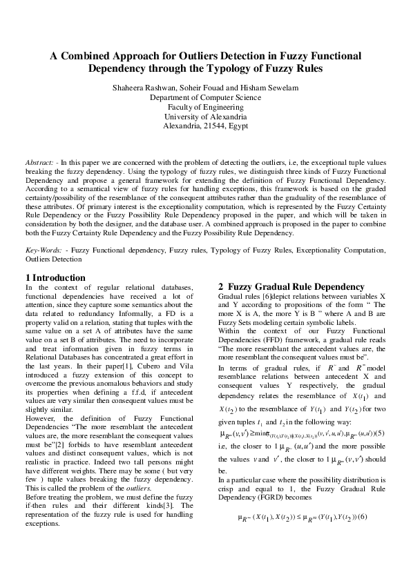 (PDF) A Combined Approach for Outliers Detection in Fuzzy Functional Dependency through the ...