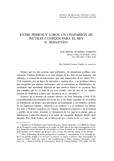 (PDF) Entre perros y lobos. Un chaparrón de inútiles consejos para el ...