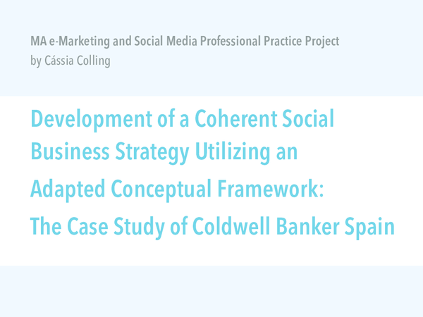 (PDF) Development of a Coherent Social Business Strategy Utilizing an ...