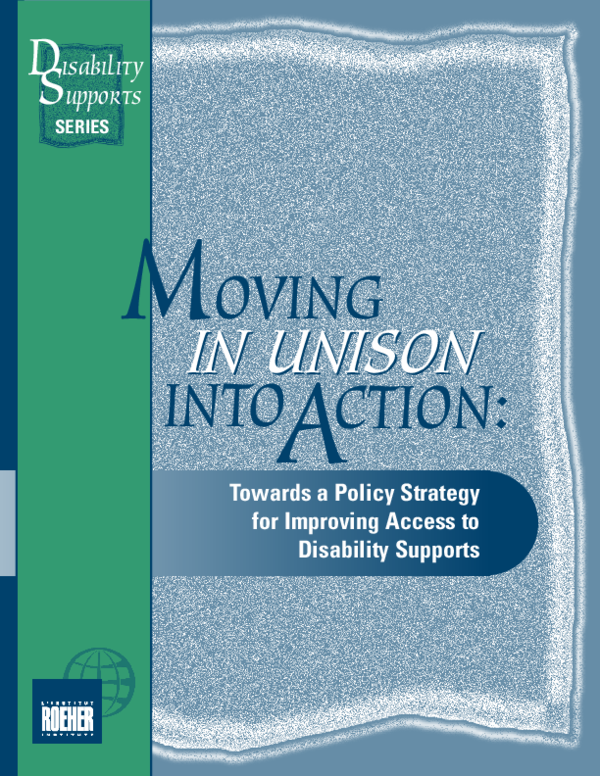 (PDF) Moving 'In Unison' Into Action: Towards a Policy Strategy for ...