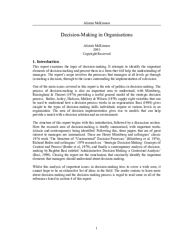 elements of decision making pdf