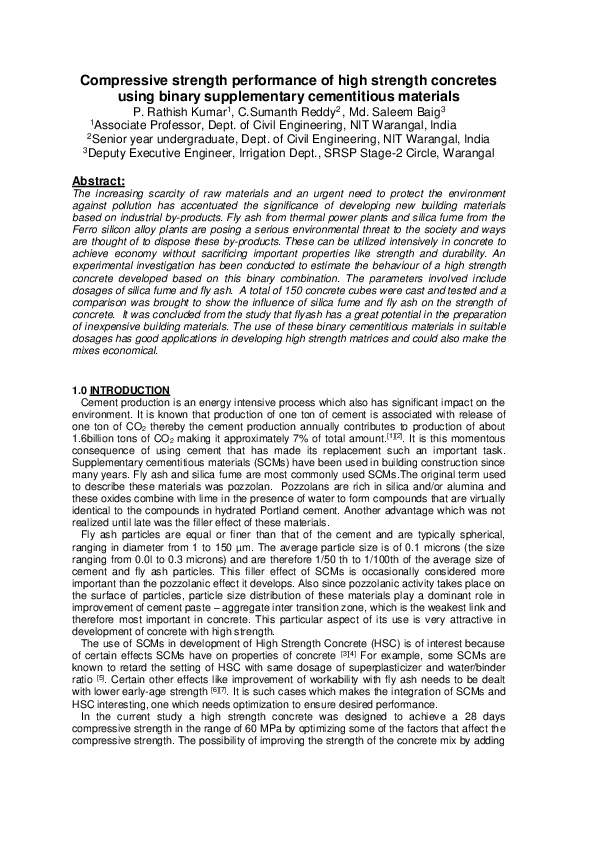 (PDF) Compressive strength performance of high strength concretes using ...