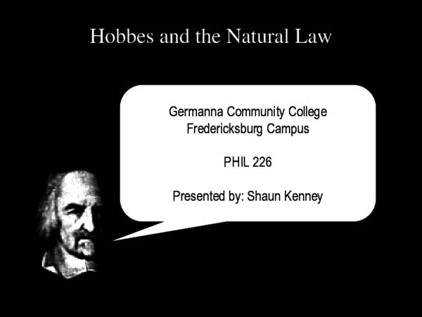 (PPT) Hobbes and the Natural Law