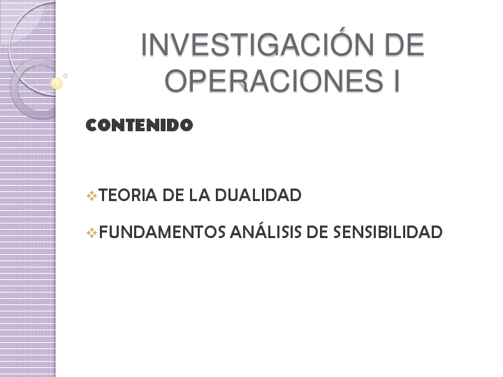 (PPT) DUALIDAD Y SENSIBILIDAD