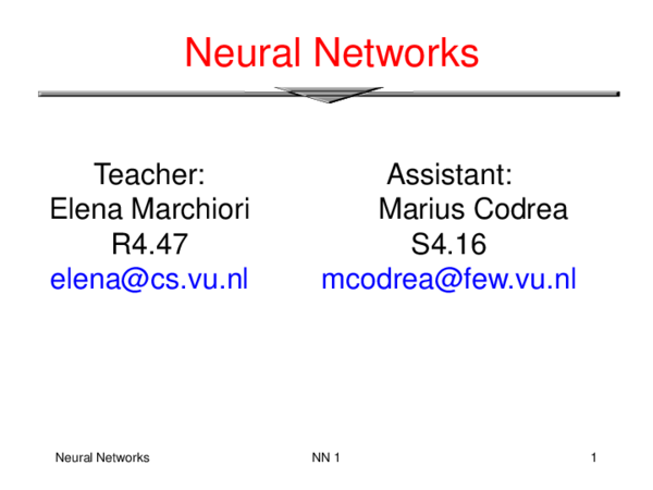 (PPT) 2 1 Introduction to Neural Networks