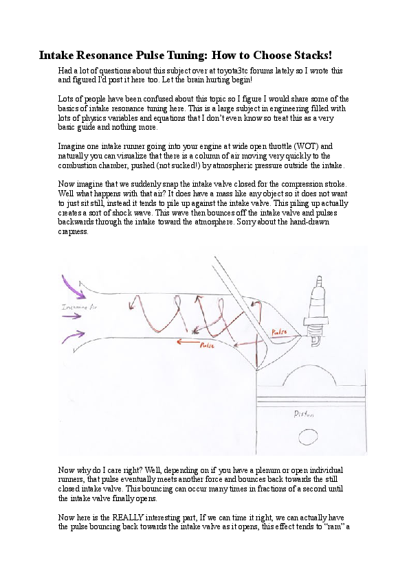 (PDF) Intake Resonance Pulse Tuning: How to Choose Stacks! | Fatih ...
