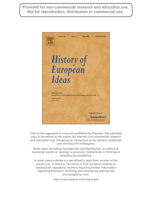 (PDF) A Tale of Trees and Crooked Timbers: Jacob Talmon and Isaiah ...