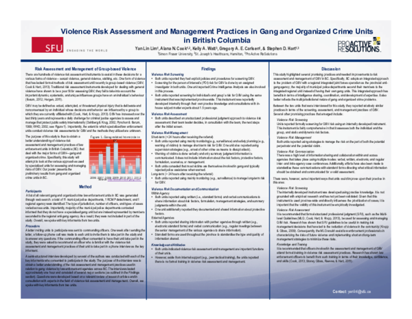 (PDF) Violence Risk Assessment and Management Practices in Gang and ...