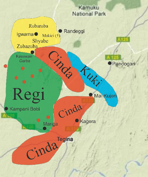 (PDF) Map of Kamuku languages