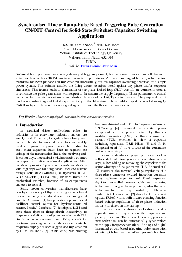 (PDF) Synchronised Linear Ramp-Pulse Based Triggering Pulse Generation ...
