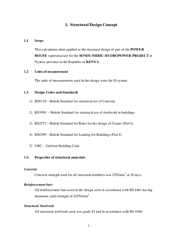 (DOC) Structural Design Concept