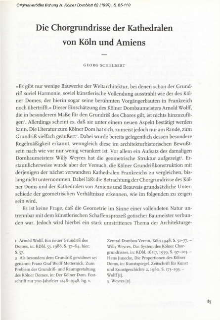 (PDF) Schelbert, Georg: Die Chorgrundrisse der Kathedralen von Köln und ...