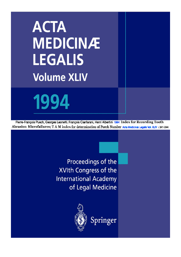 (PDF) Index For Recording Tooth Abrasion Microfailures