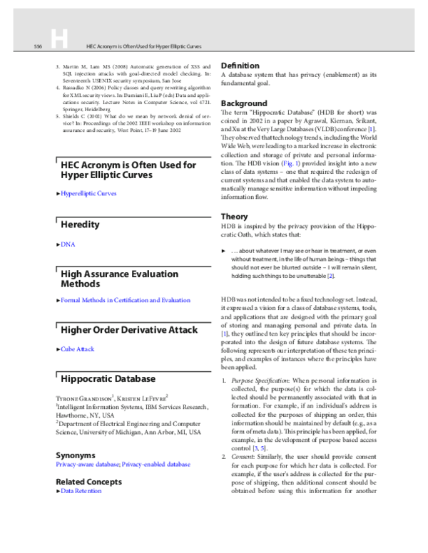 (PDF) Hippocratic Database