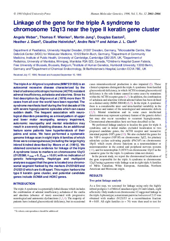 (PDF) High-Resolution Transcript Map of the Region Spanning D12S1629 ...