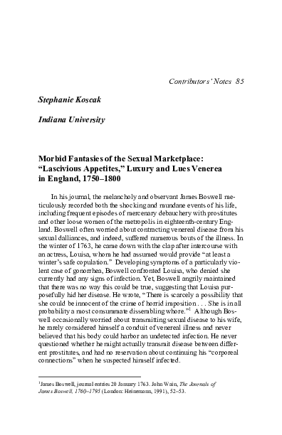 (PDF) Morbid Fantasies of the Sexual Marketplace: 'Lascivious Appetites ...