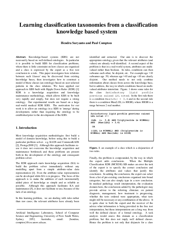 (PDF) Learning Classification taxonomies from a classification ...