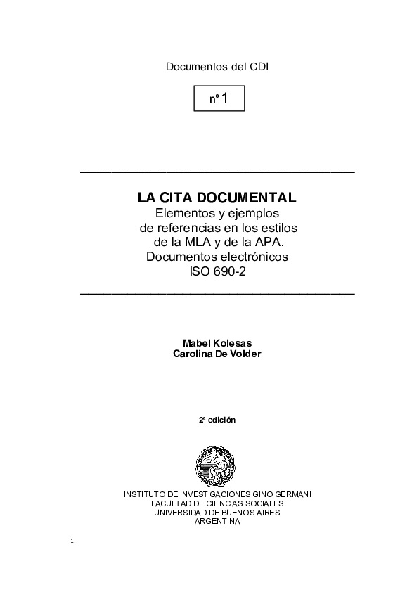 (PDF) Documentos del CDI