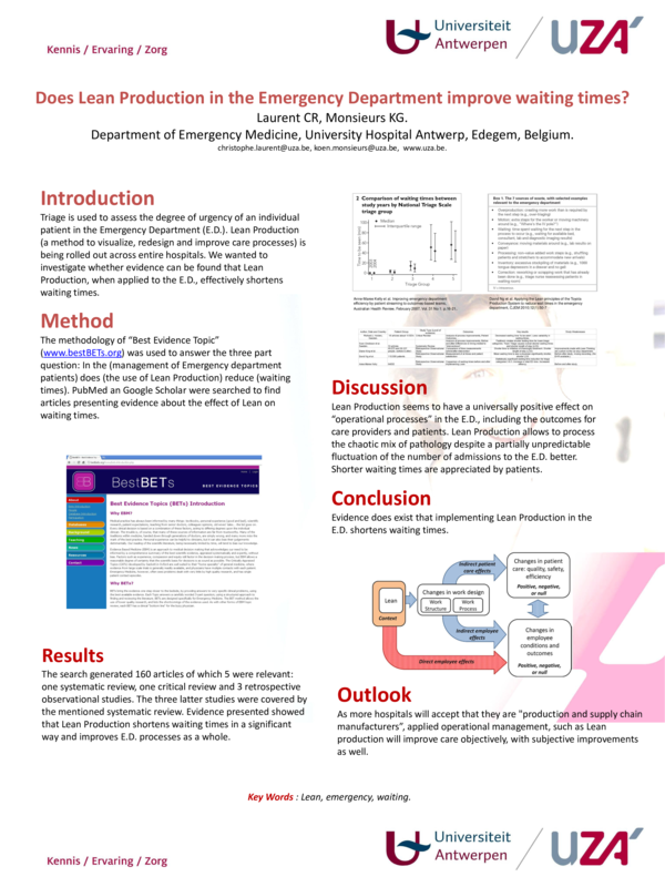 (PDF) Does Lean Production in the Emergency Department improve waiting ...