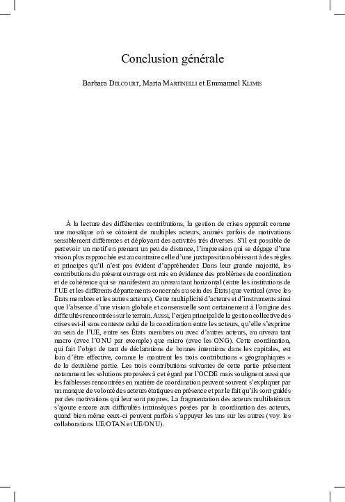 (PDF) Conclusion générale