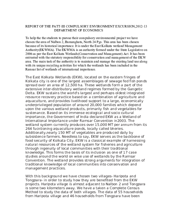 (DOC) REPORT OF THE PATT-III COMPULSORY ENVIRONMENT EXCURSION,2012-13 ...