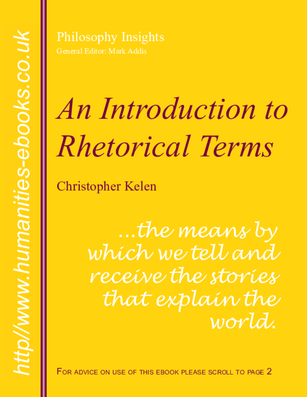 (PDF) An Introduction to Rhetorical Terms