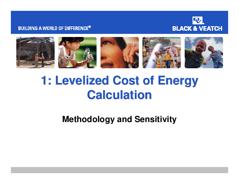 (PDF) : 1: Levelized Levelized Cost of Energy Cost of Energy ...