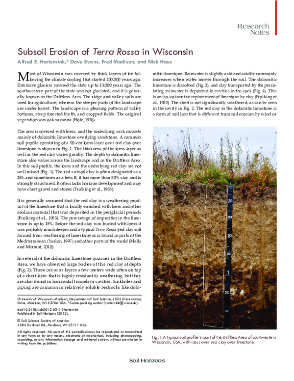 (PDF) Terra Rossa Wisconsin