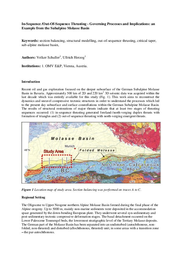 (PDF) In-Sequence /Out-Of-Sequence Thrusting - Governing Processes and ...