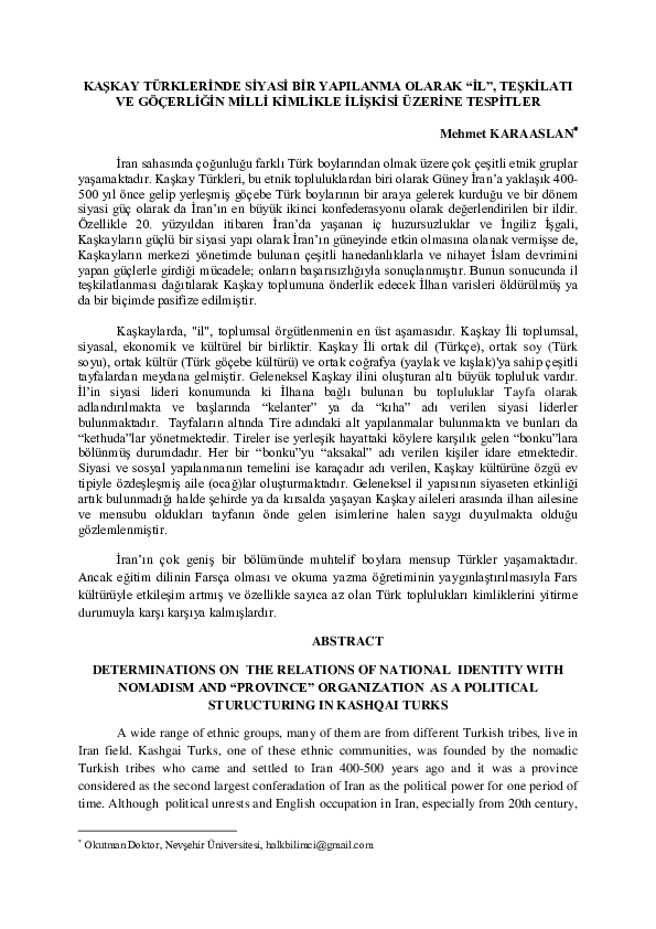 (DOC) DETERMINATIONS ON THE RELATIONS OF NATIONAL IDENTITY WITH ...
