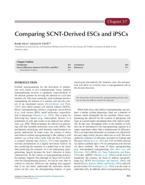 (PDF) Comparing SCNT-Derived ESCs and iPSCs