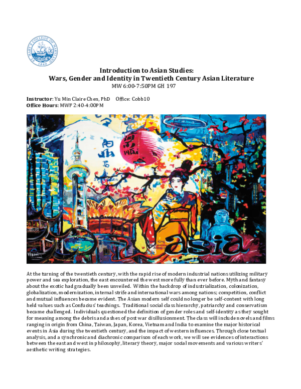 (PDF) Introduction to Asian Studies