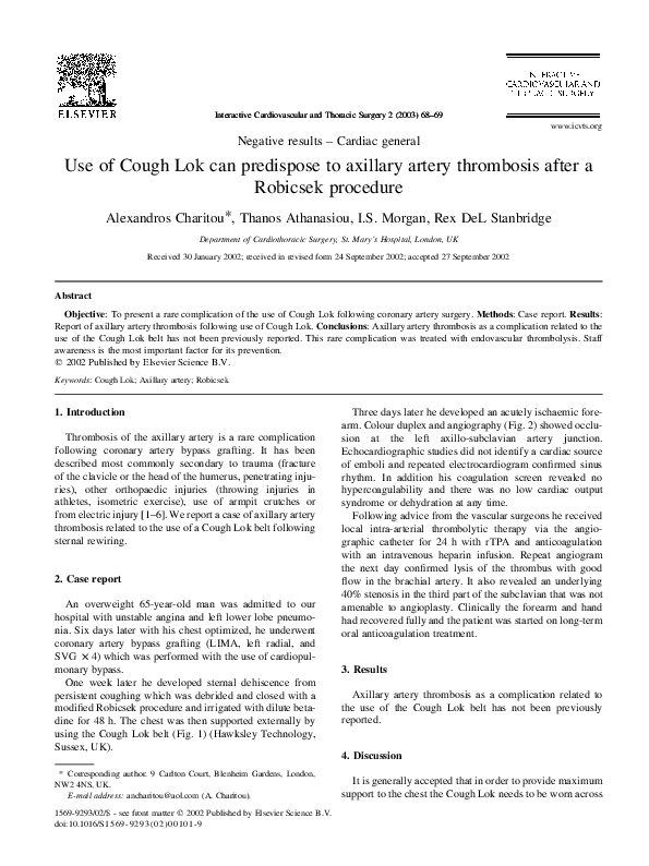 (PDF) Negative results - Cardiac general Use of Cough Lok can ...