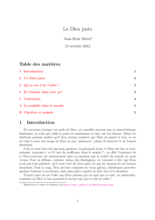 (PDF) Le Dieu juste