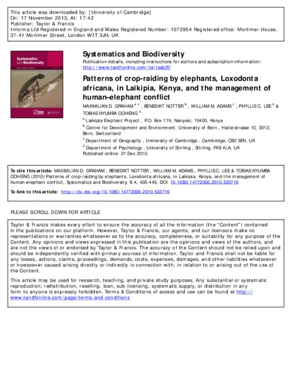 (PDF) Human elephant conflict (PDF) Human elephant conflict