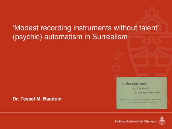 (PDF) Tessel M. Bauduin: ‘ "Modest Recording Instruments": Psychic ...