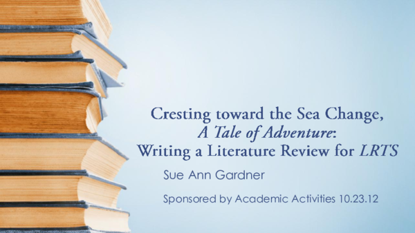 (PDF) Cataloging and Classification Literature Review, 2009-2010 ...